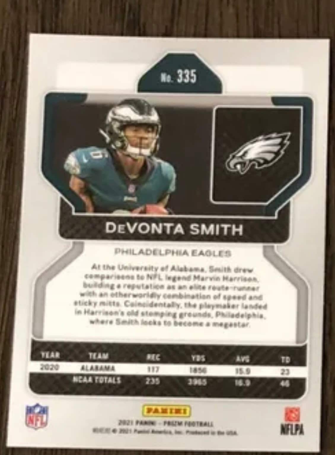 Devonta Smith Rookie Card 2021 NFL Panini Prizm Quintessential - Etsy