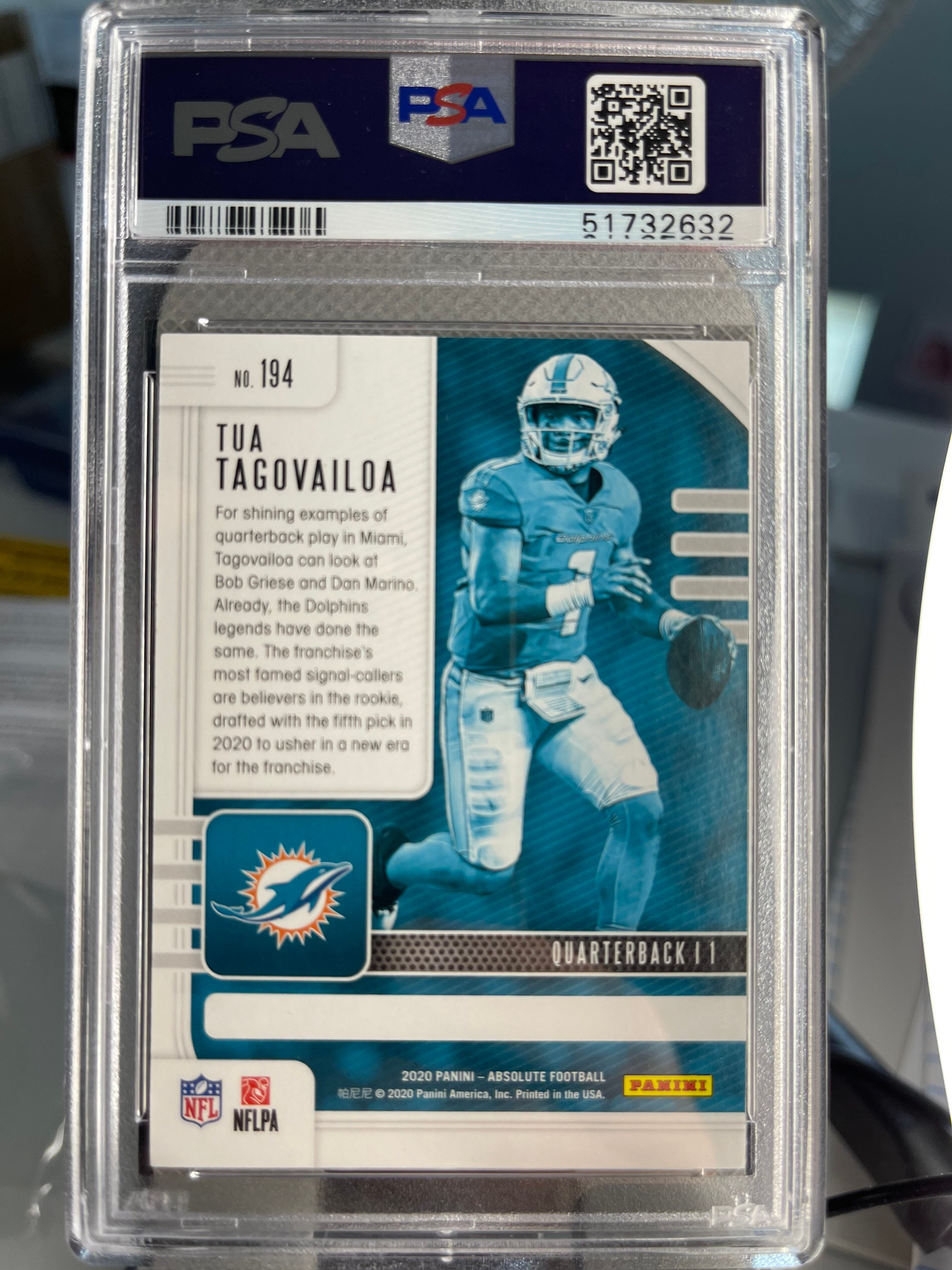 Tua Tagovailoa Rookie Card 2020 NFL Panini Absolute Spectrum - Etsy