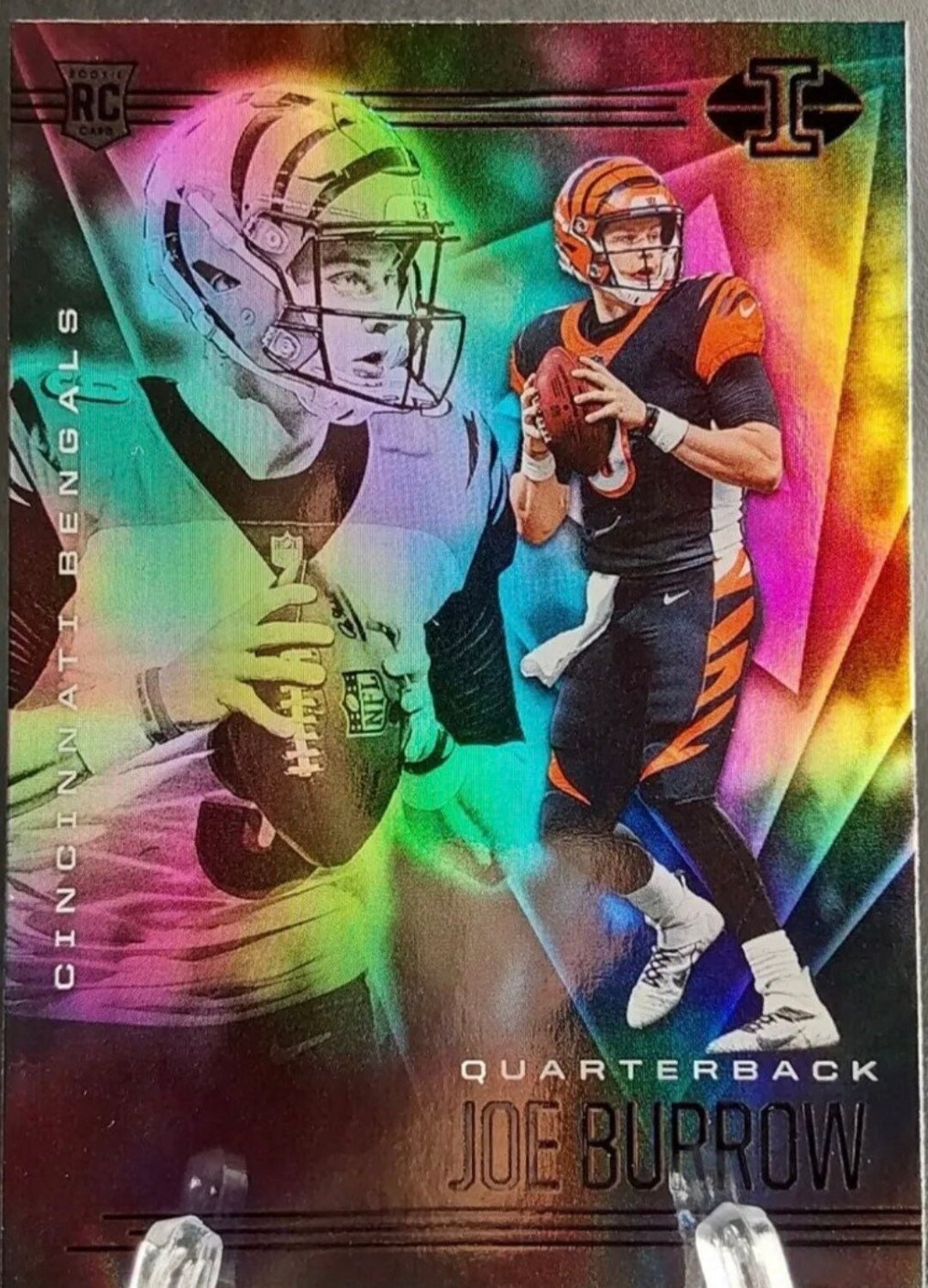 Joe Burrow Rookie Card 2020 NFL Panini Illusions Holo Cincinnati ...