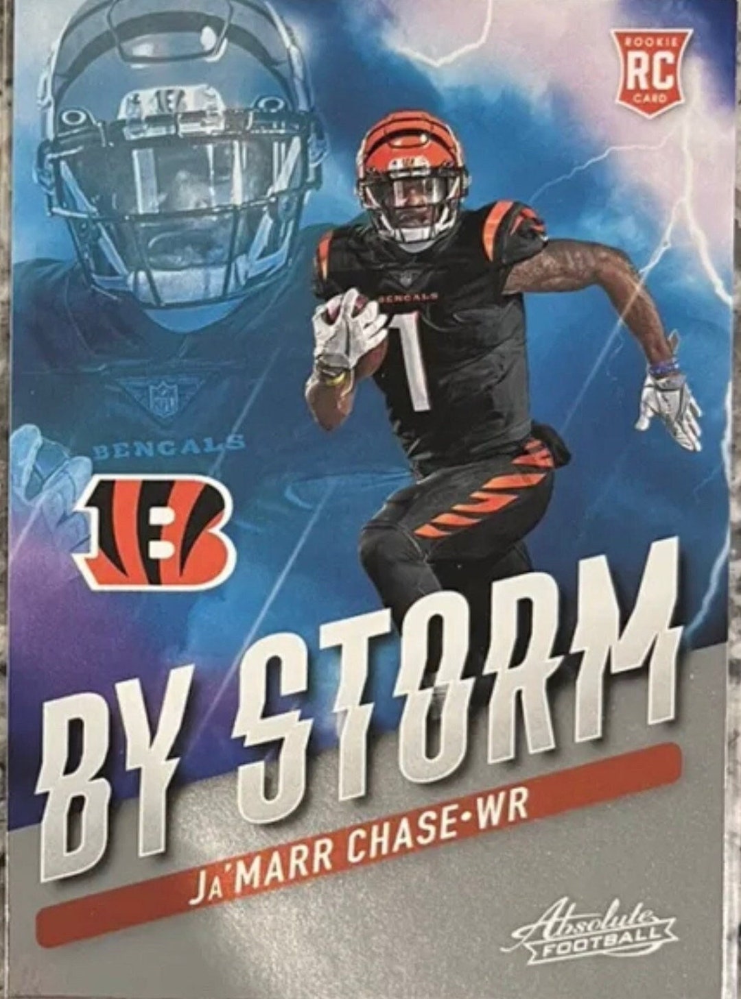 Ja’marr Chase Rookie Card 2021 NFL Panini Absolute by Storm Cincinnati ...