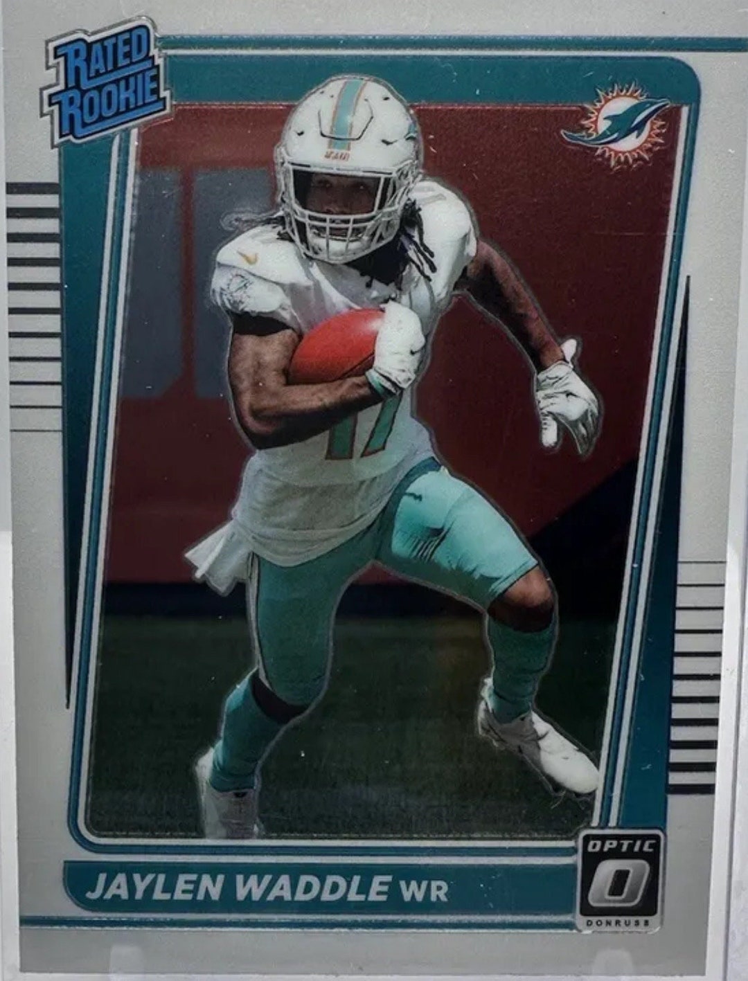 Jaylen Waddle Rookie Card 2021 NFL Panini Optic Rated Rookie ...