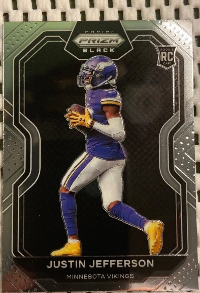 Justin Jefferson Rookie Card 2020 NFL Panini Chronicles Black - Etsy