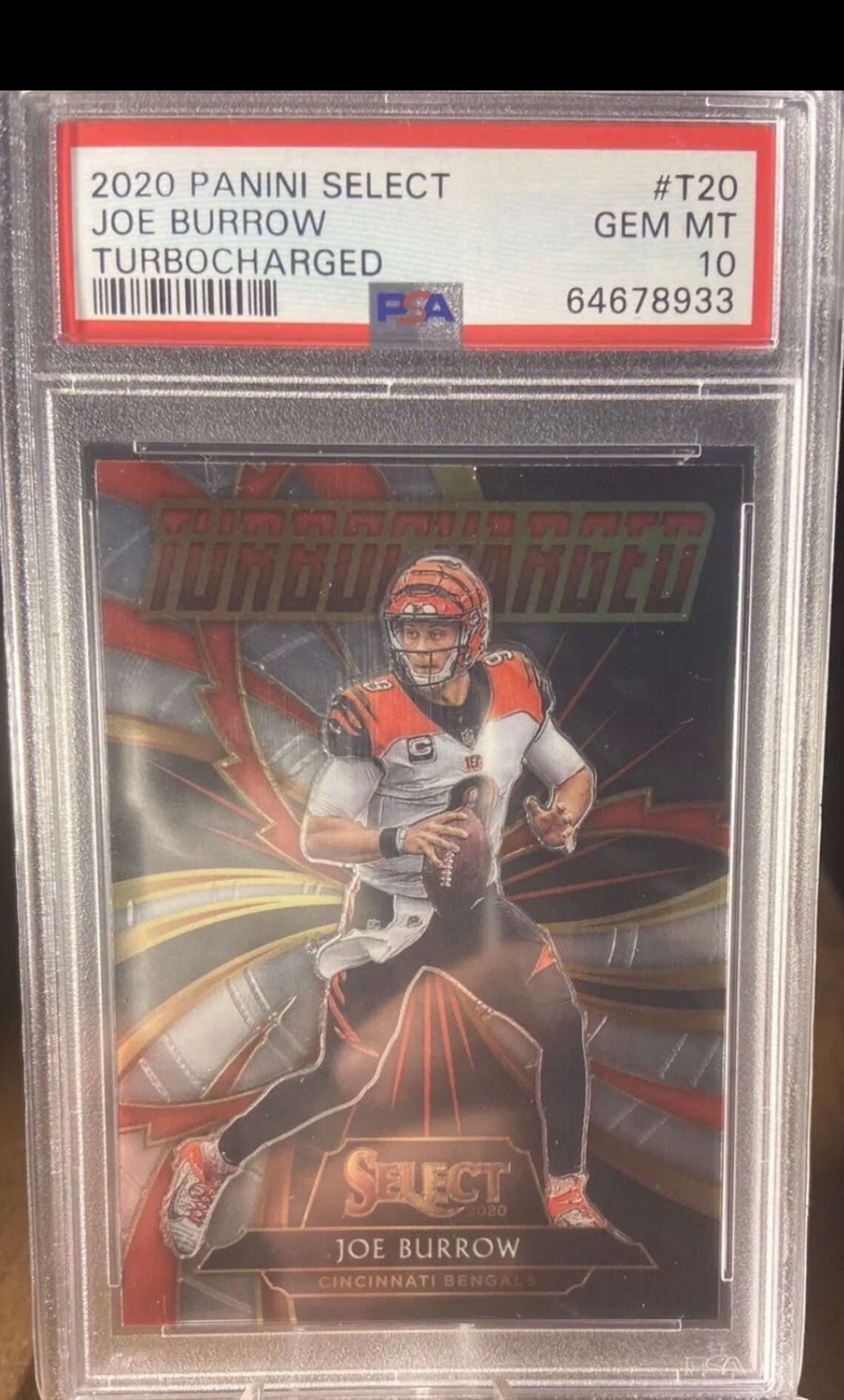Joe Burrow Rookie Card 2020 NFL Panini Select Turbocharged PSA - Etsy