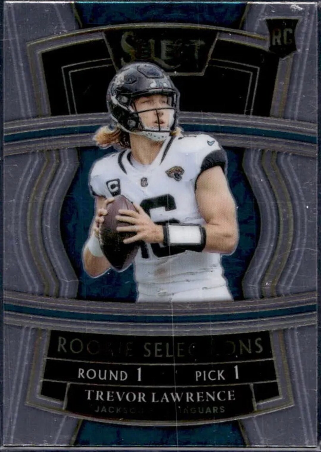 Trevor Lawrence Rookie Card 2021 NFL Panini Select Draft Selections ...