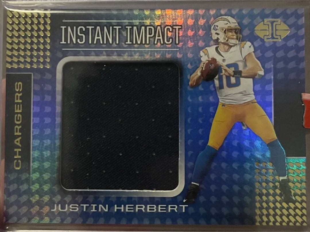 Justin Herbert Rookie Card 2020 NFL Panini Illusions Jersey Relic ...