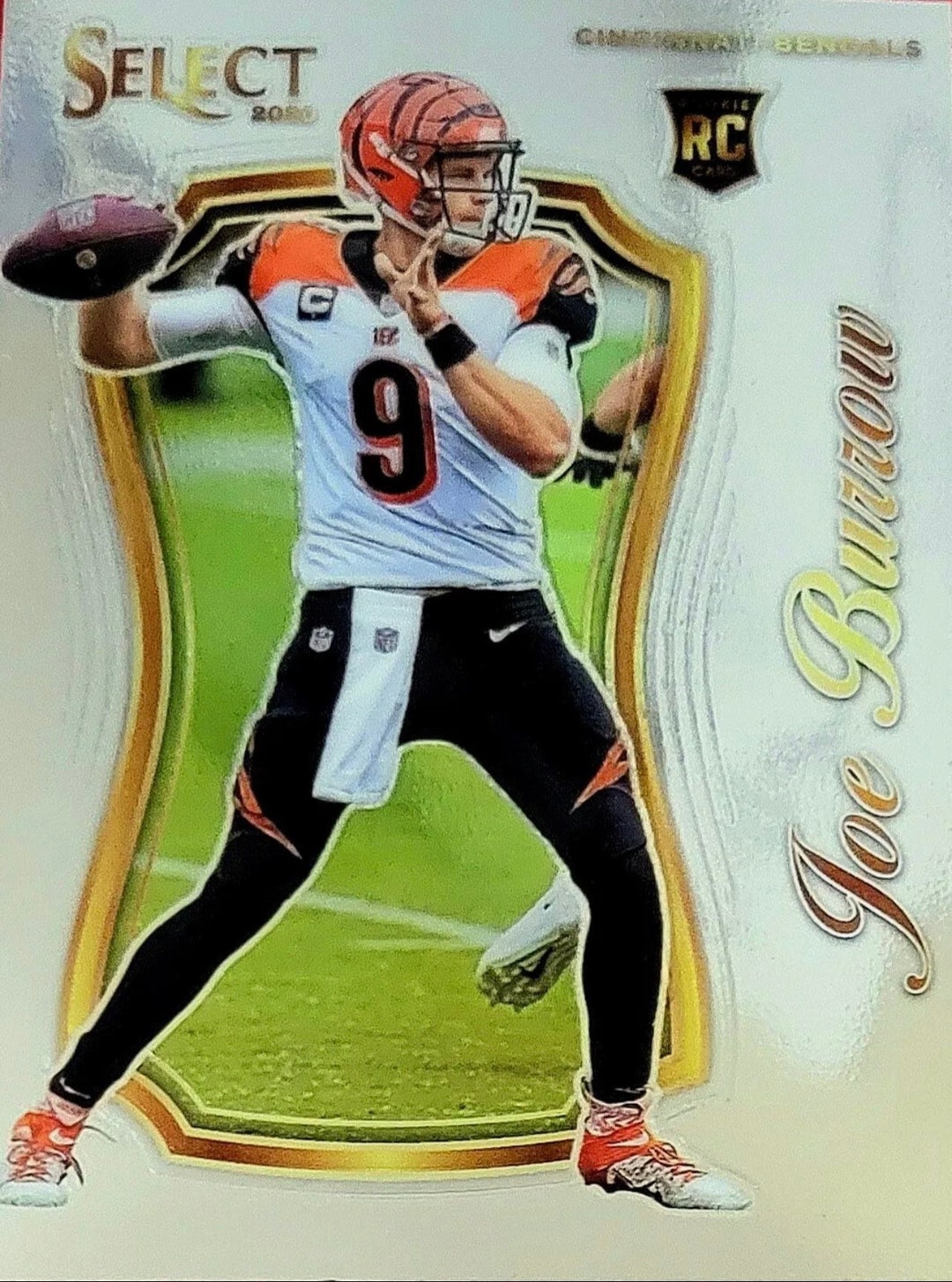 Joe Burrow Rookie Card 2020 NFL Panini Select Bengals Star Rookie ...