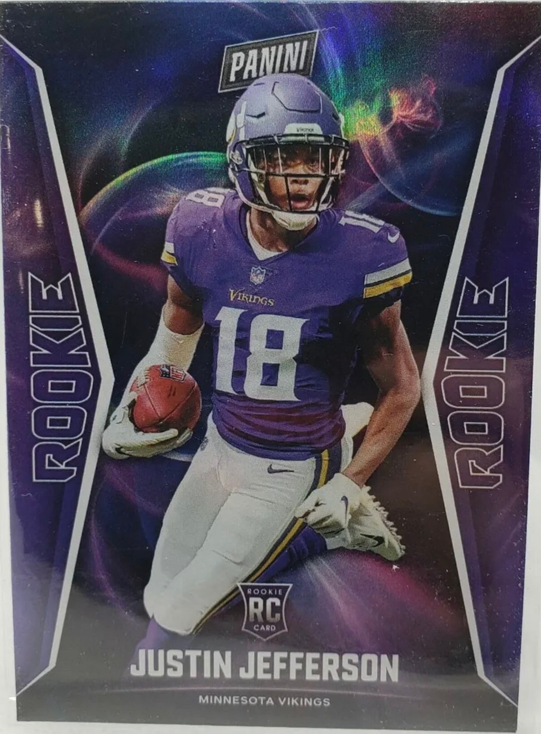 Justin Jefferson Rookie Card 2020 NFL Panini Player of the Day Rainbow ...