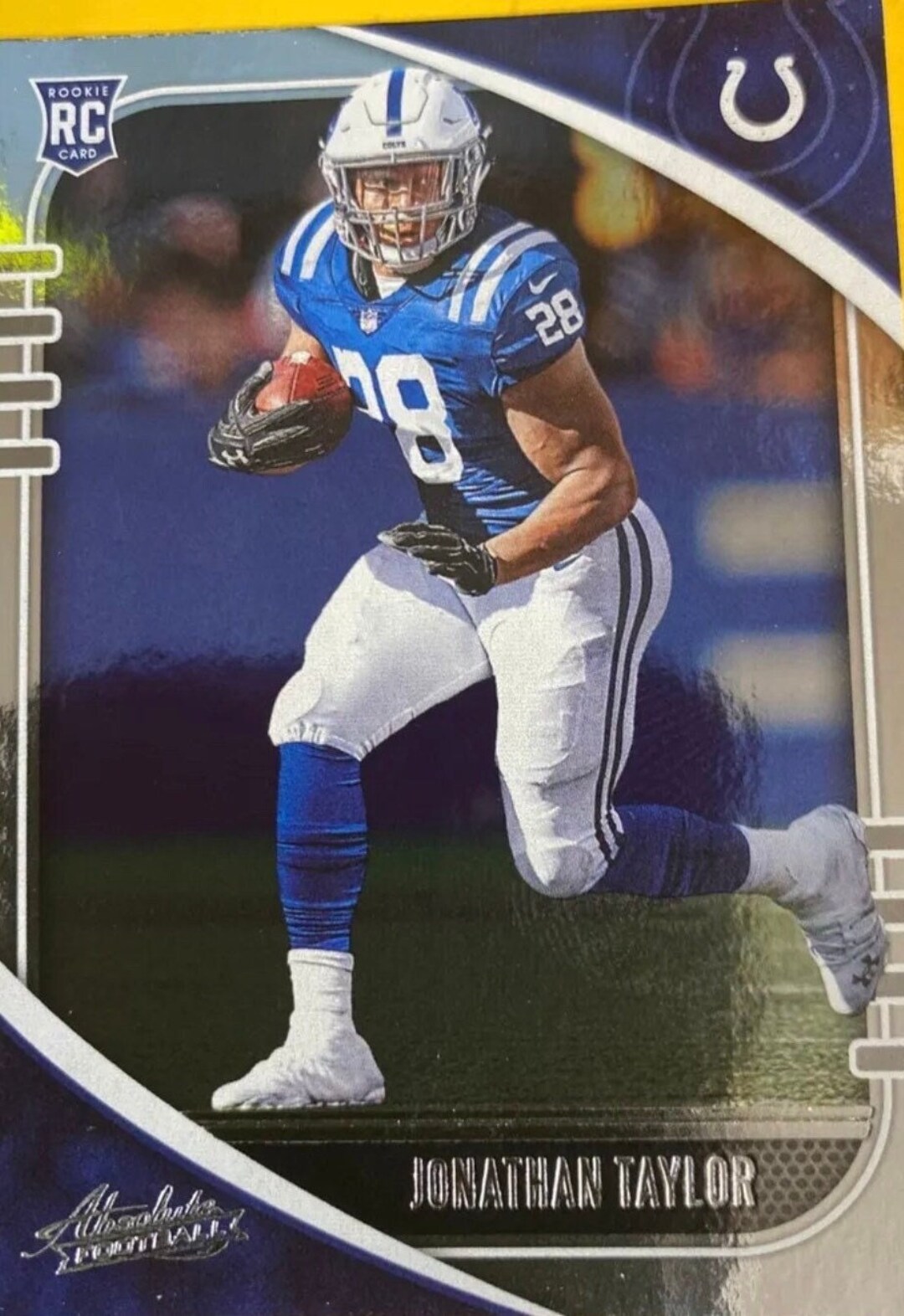 Jonathan Taylor Rookie Card 2020 NFL Panini Absolute Colts Star Rookie ...