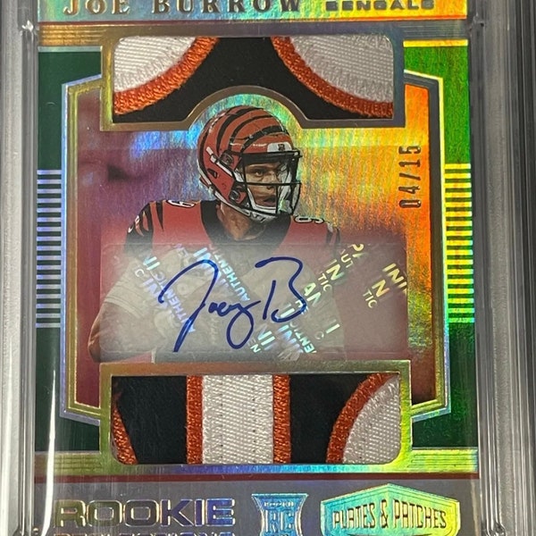 Joe Burrow 2020 Patch Card - Etsy