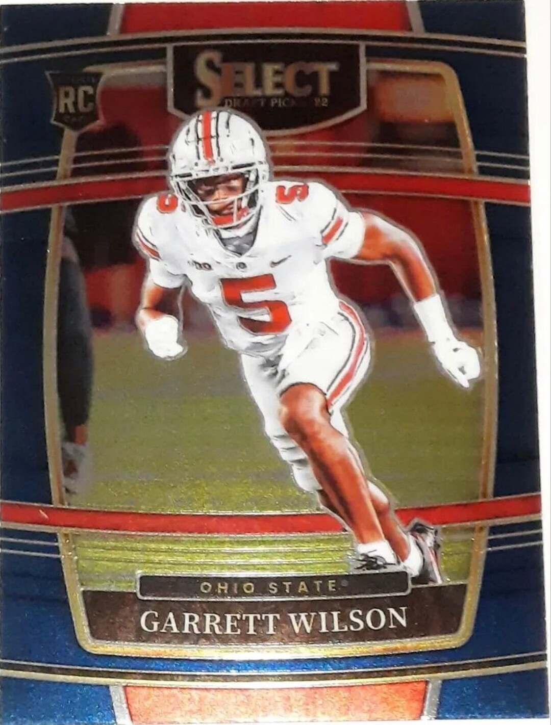 Garrett Wilson Rookie Card 2022 NFL Panini Select Red White Blue Ohio ...