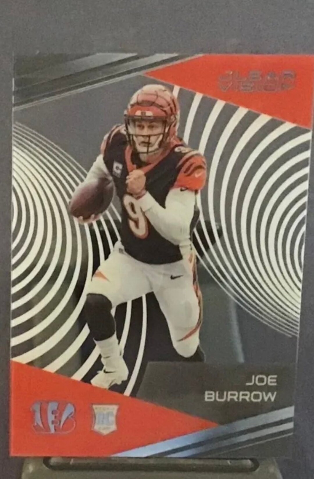 Joe Burrow Rookie Card 2020 NFL Panini Clear Vision Cincinnati Bengals ...
