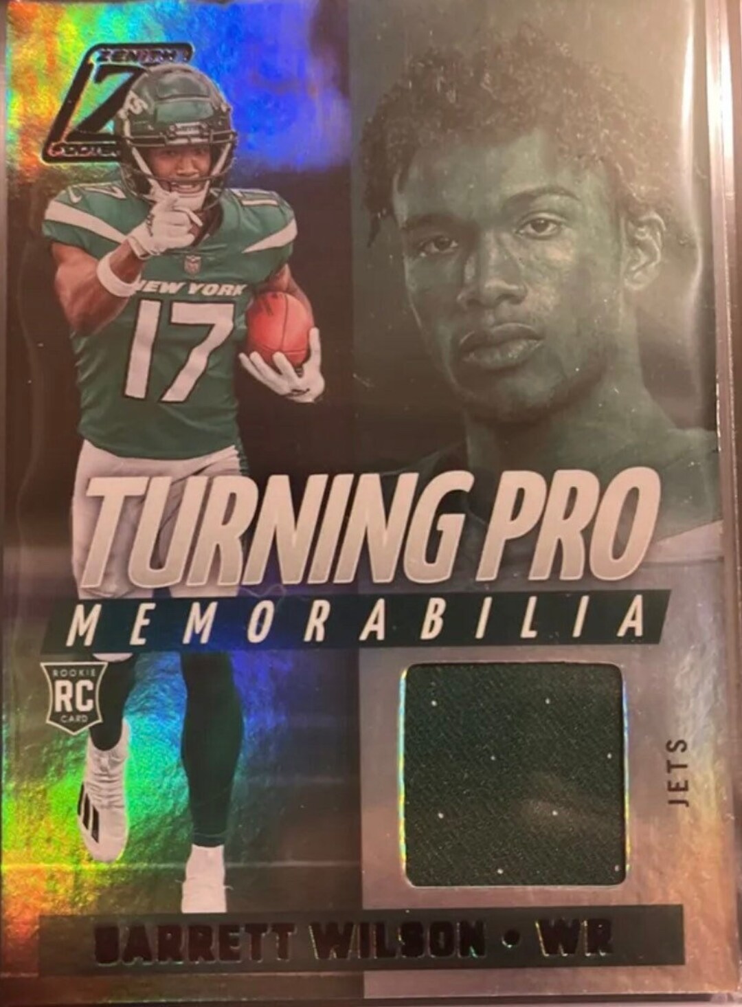 Garrett Wilson Rookie Card 2022 NFL Panini Silver Turning Pro Jersey ...