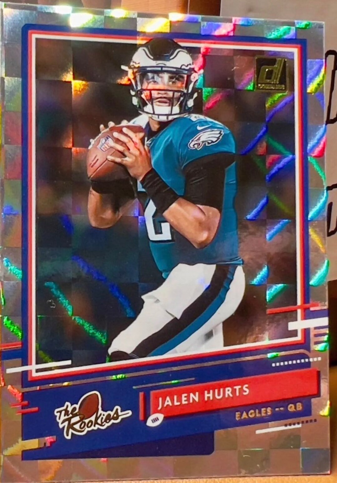 Jalen Hurts Rookie Card 2020 NFL Panini Donruss the Rookies Holo ...