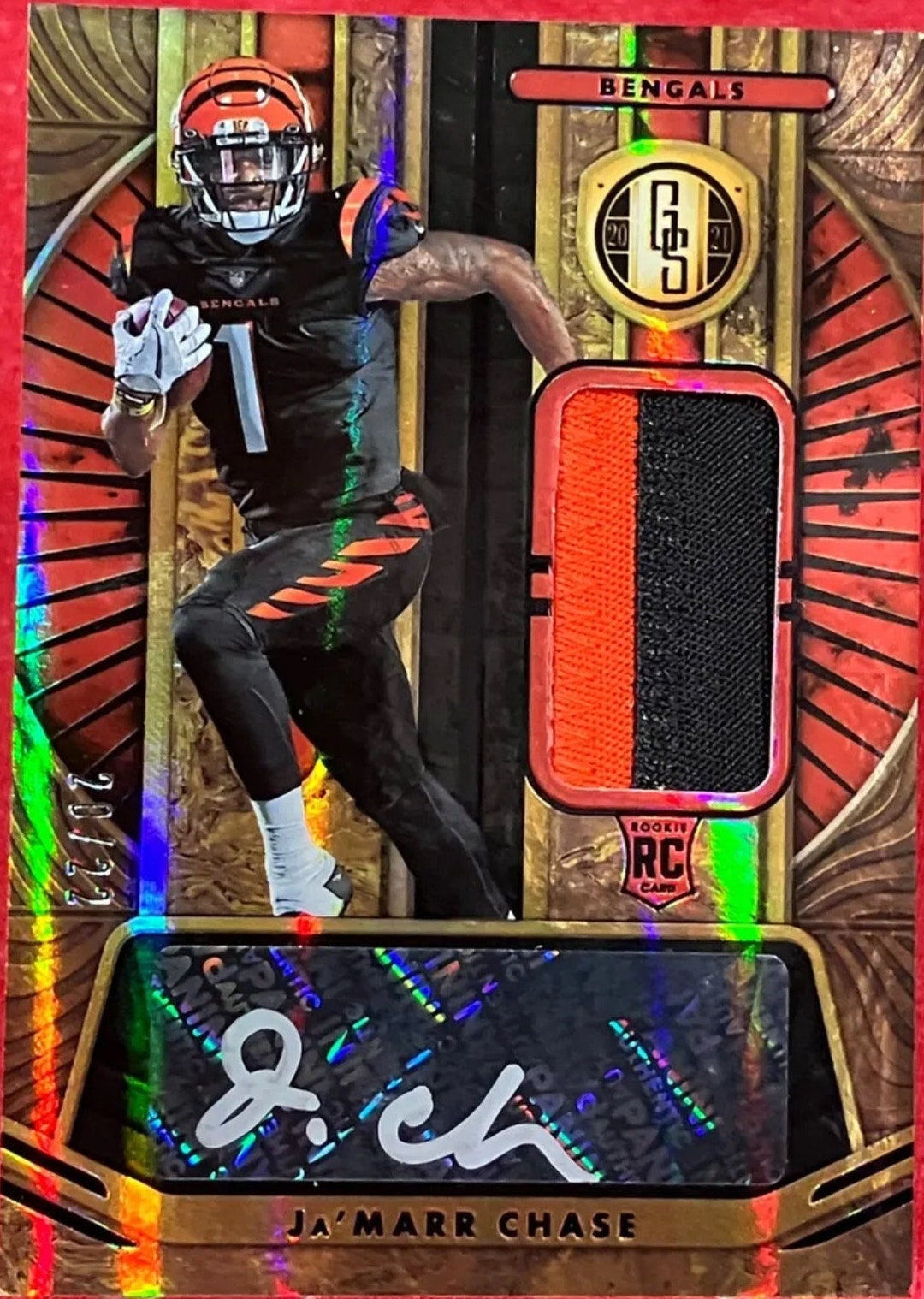 Ja’marr Chase Rookie Card 2021 NFL Panini Gold Standard Auto Ultra Rare ...