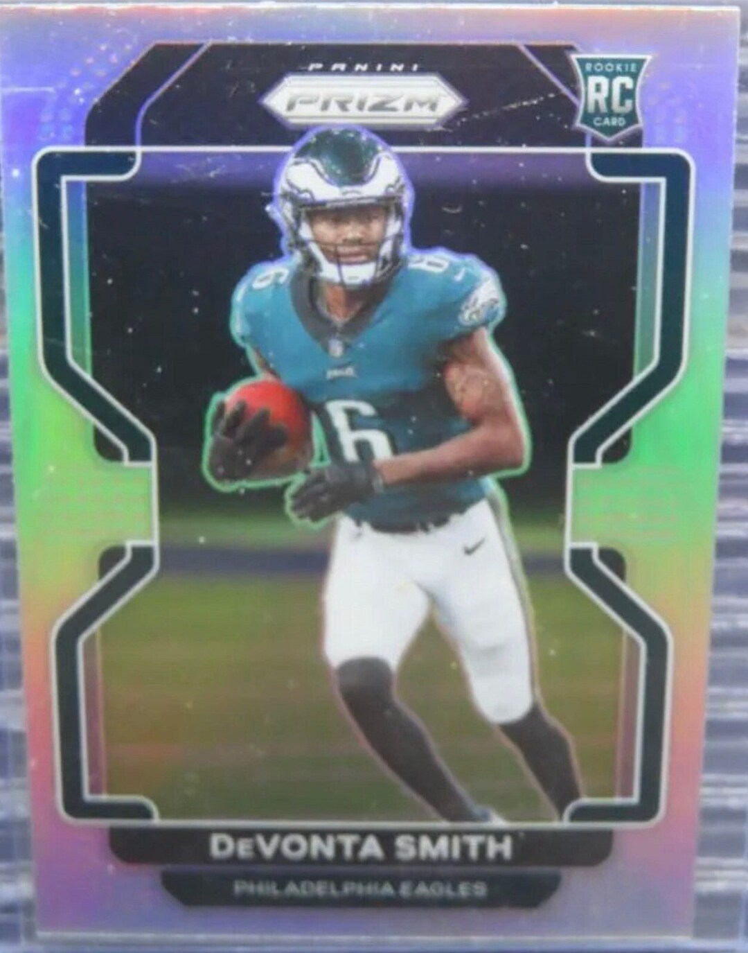 Devonta Smith Rookie Card 2021 NFL Panini Silver Prizm Holo ...