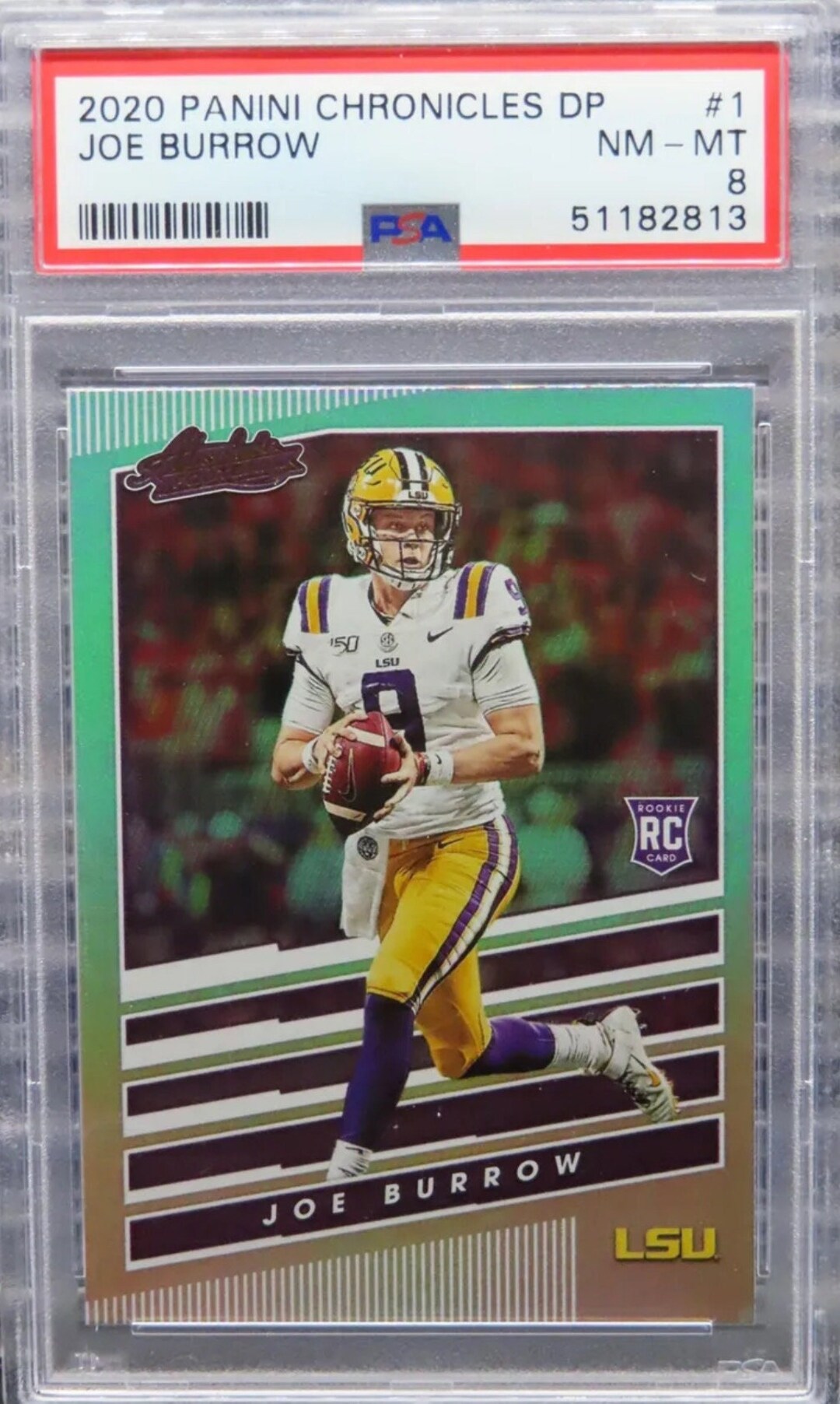 Joe Burrow Rookie Card 2020 NFL Panini Chronicles Draft Picks Bengals ...