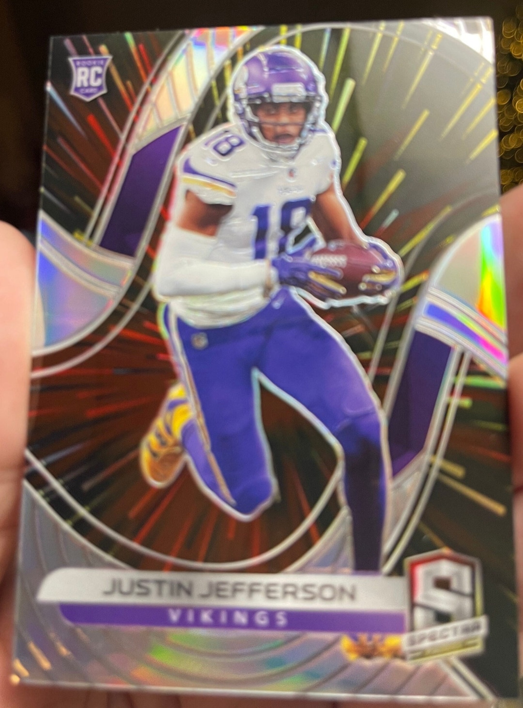 Justin Jefferson Rookie Card 2020 NFL Panini Spectra /75 ULTRA Rare ...