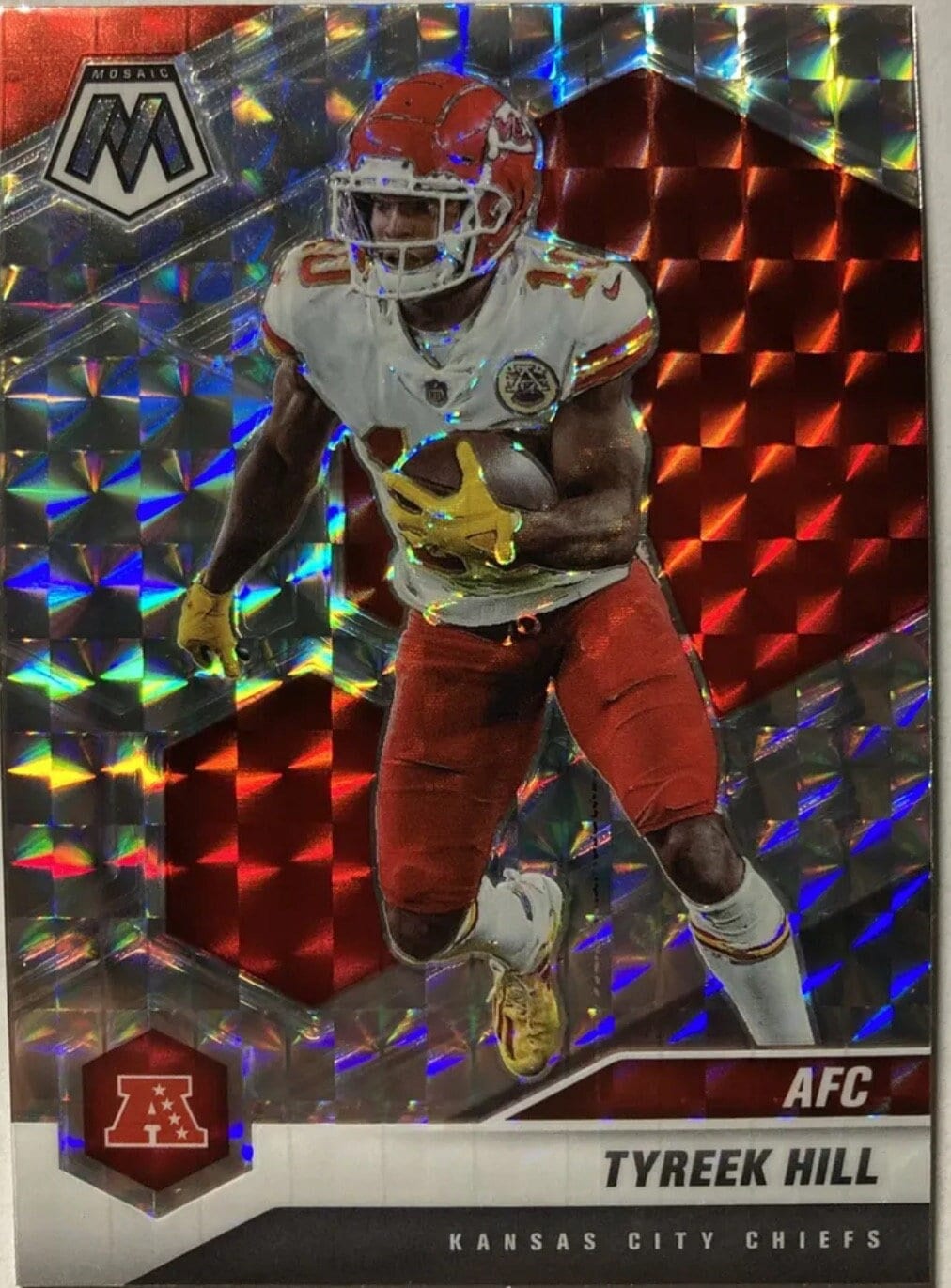 Tyreek Hill Veteran Card 2021 NFL Panini Mosaic Silver Prizm Holo ...
