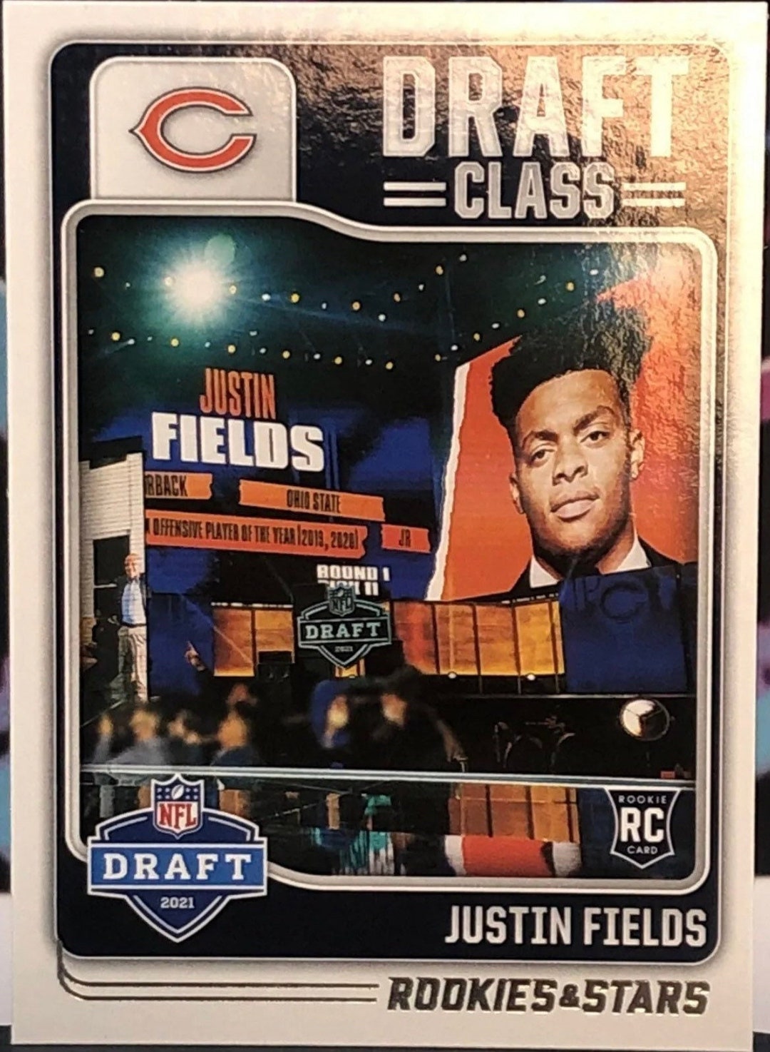 Justin Fields Rookie Card 2021 NFL Panini Rookies N Stars Draft Bears ...