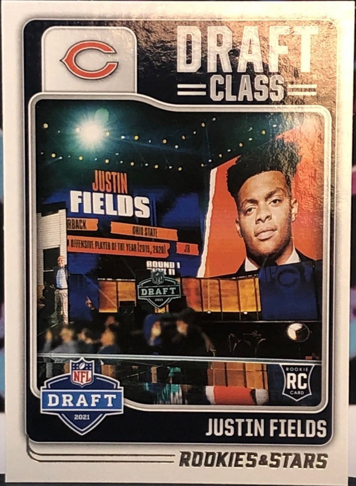 Justin Fields Rookie Card 2021 NFL Panini Rookies N Stars Draft Bears ...
