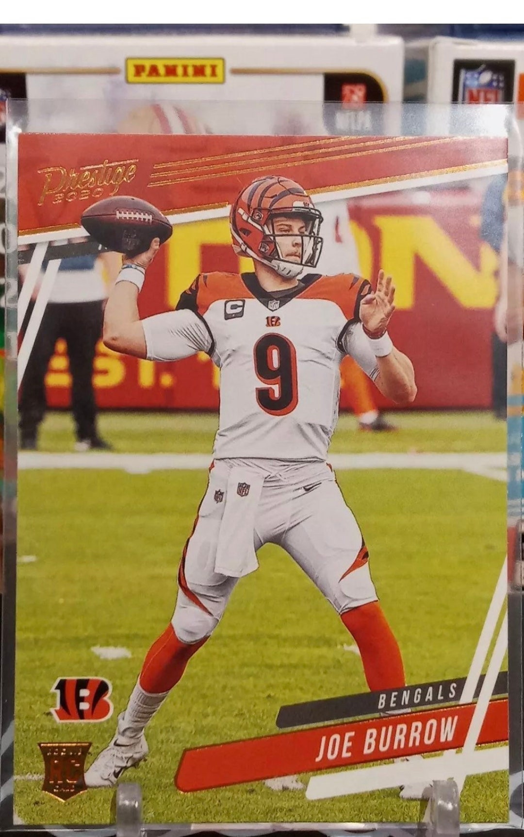 Joe Burrow Rookie Card 2020 NFL Panini Chronicles Bronze Cinci Bengals ...