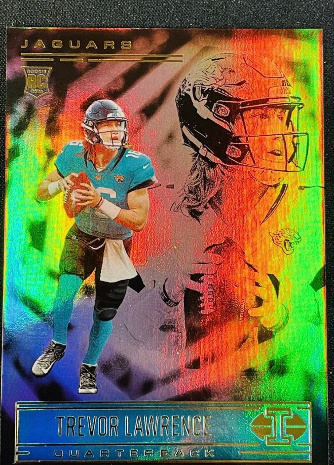 Trevor Lawrence Rookie Card 2021 NFL Panini Illusions Holo Jags Star ...