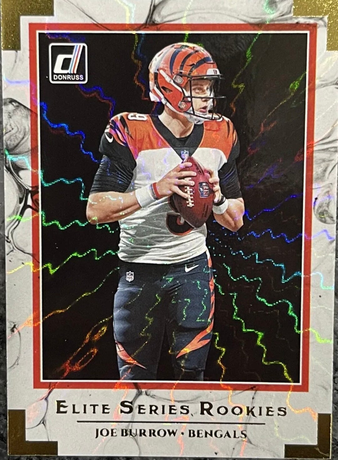 Joe Burrow Rookie Card 2020 NFL Panini Donruss Elite Series Cincinnati ...