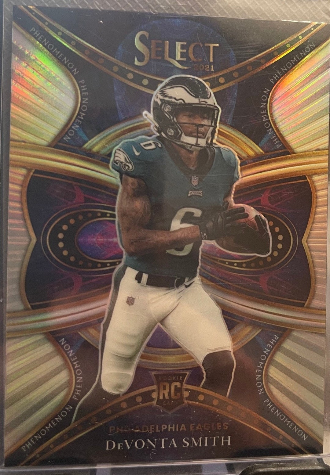 Devonta Smith Rookie Card 2021 NFL Panini Select Silver Holo ...