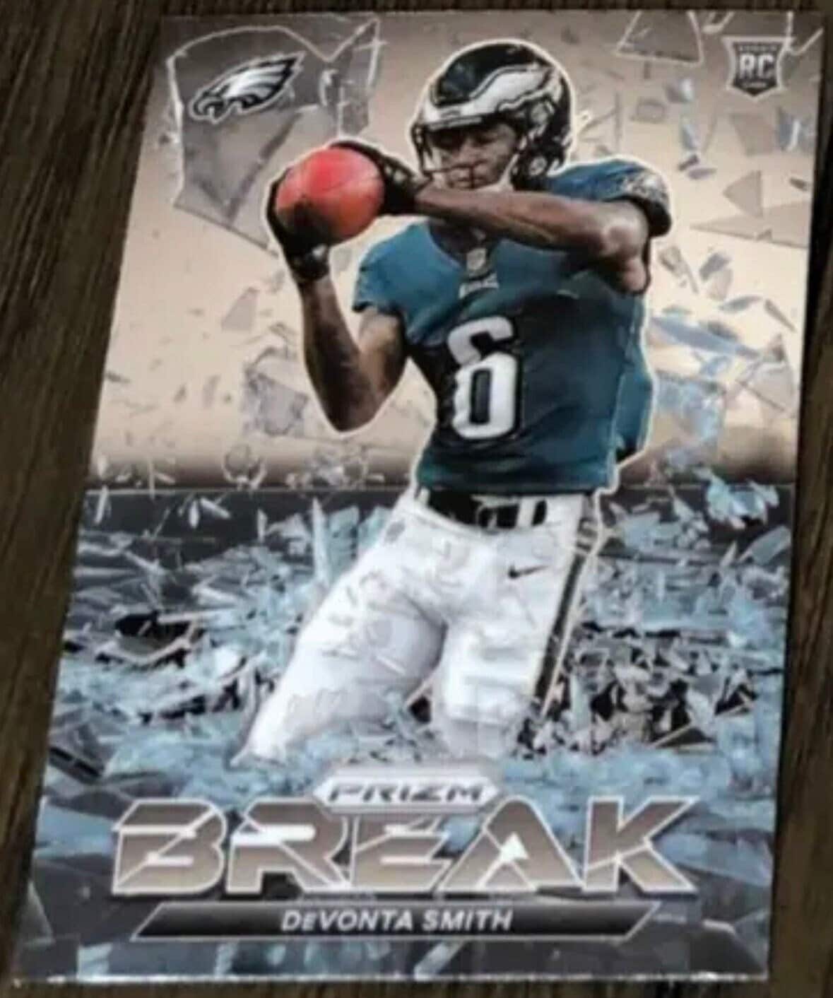 Devonta Smith Rookie Card 2021 NFL Panini Prizm Break Rare Philly ...