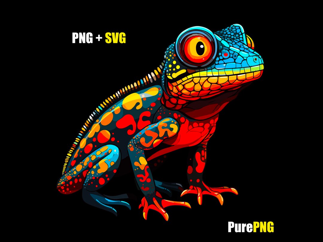 Lizard SVG and PNG File for Sublimation, Lizard Clipart Design for ...