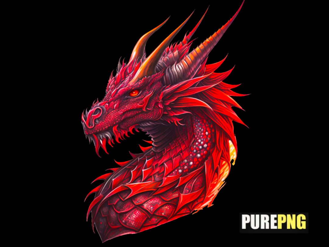 Red Dragon PNG: Sublimation Clipart for Dragon Art (commercial Use) - Etsy