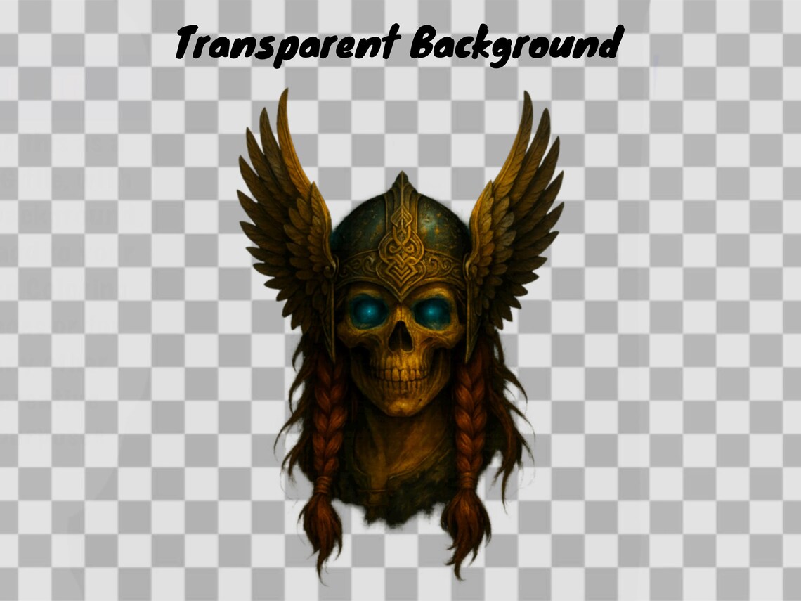 Valkyrie Skull PNG: Norse Warrior Woman Art (digital Download) - Etsy