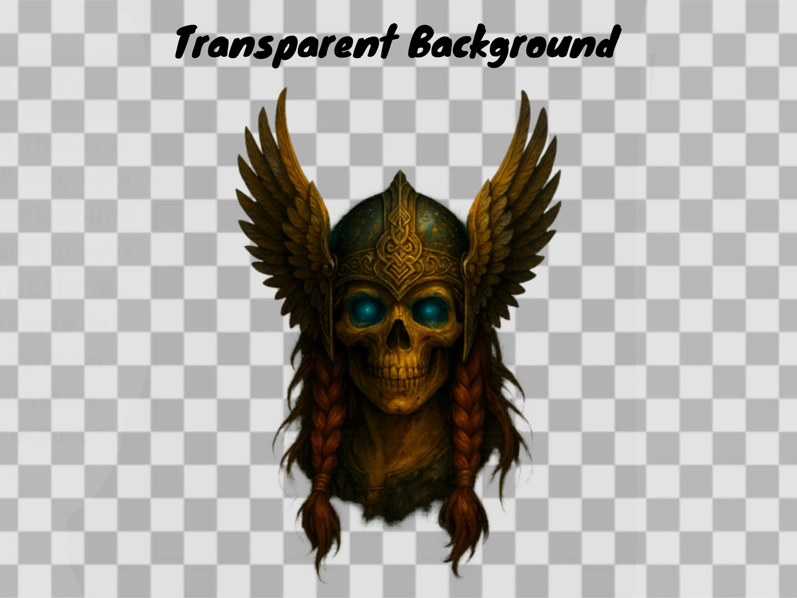Valkyrie Skull PNG: Norse Warrior Woman Art (digital Download) - Etsy