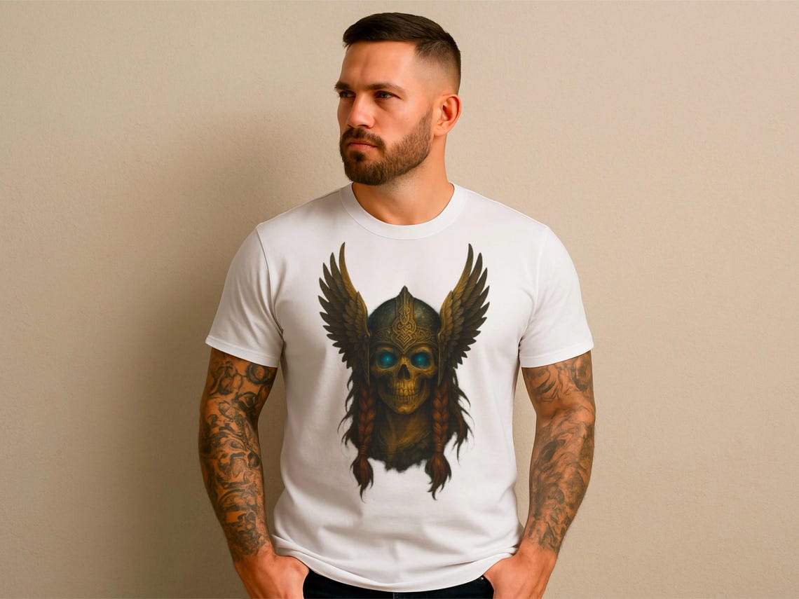 Valkyrie Skull PNG: Norse Warrior Woman Art (digital Download) - Etsy