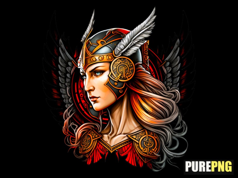 Viking Png Valkyrie PNG Viking Sublimation Clipart Transparent ...