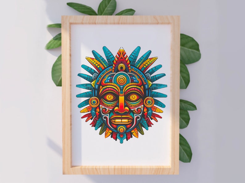 Aztec Png Aztec Masks Png, 4 Colorful Aztec Clipart Mask Designs of ...