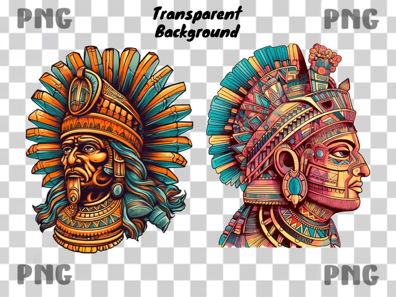 Aztec Png Aztec Emperor Png Bundle Aztec Clipart Design of Aztec ...