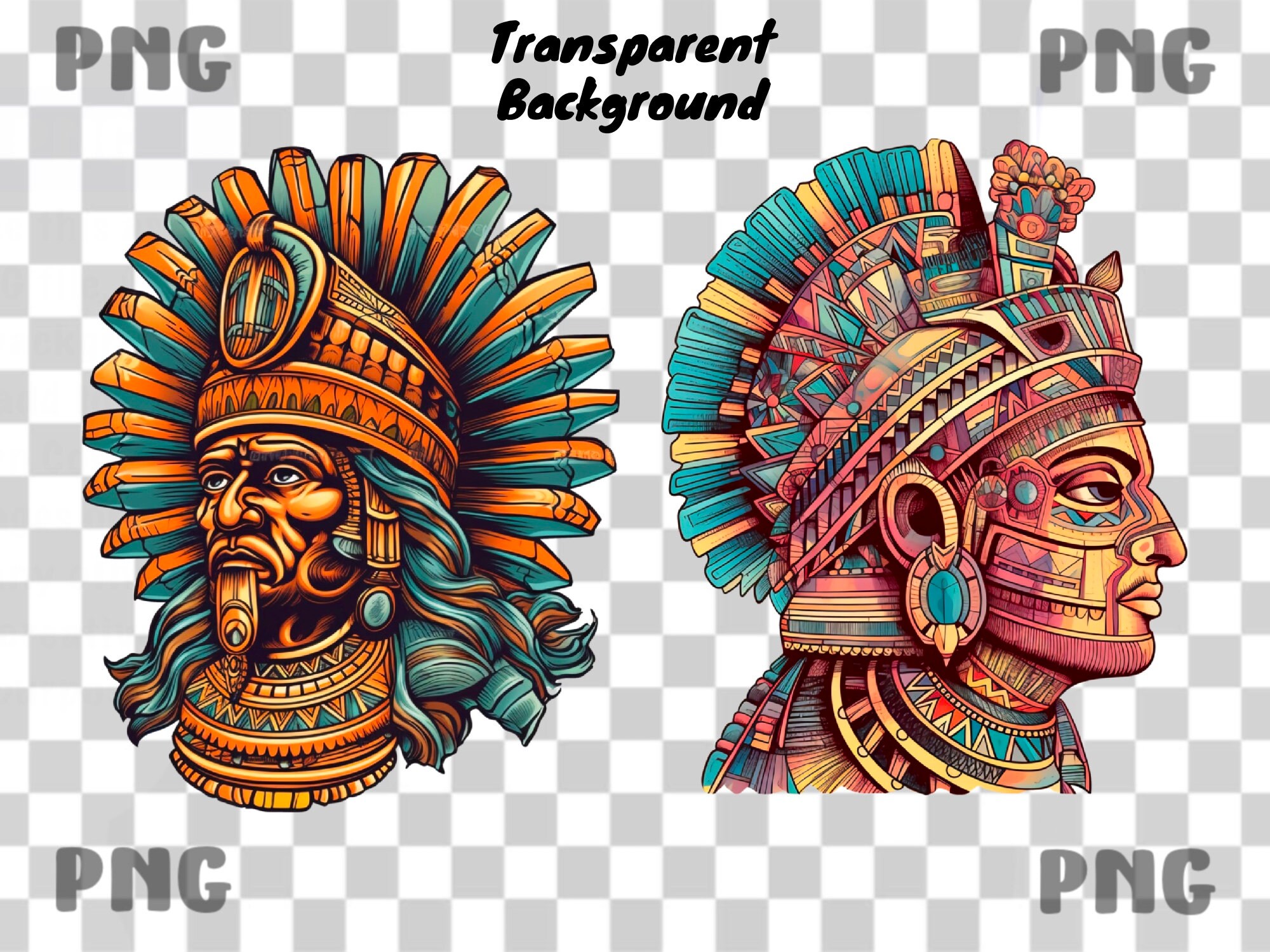 Aztec Png Aztec Emperor Png Bundle Aztec Clipart Design of Aztec ...
