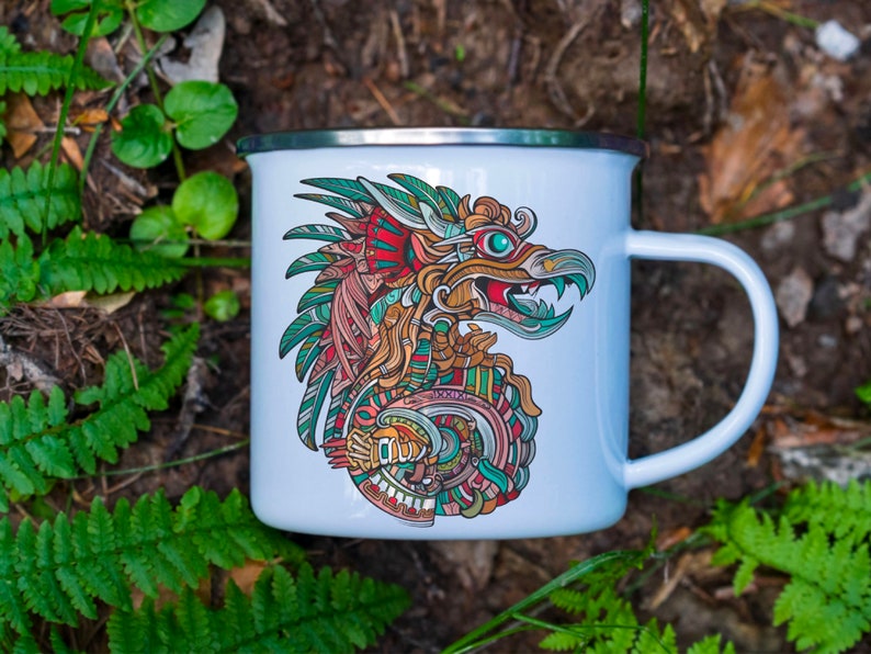 Quetzalcóatl azteca PNG: Diseño gráfico colorido (uso comercial y ...