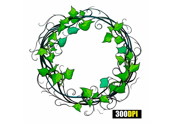 Ivy Circle On Transparent Background