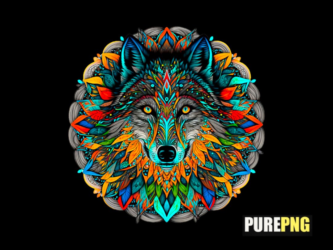 Wolf PNG Pattern Wolf File for Sublimation Wolf Design for Wolf Lovers ...