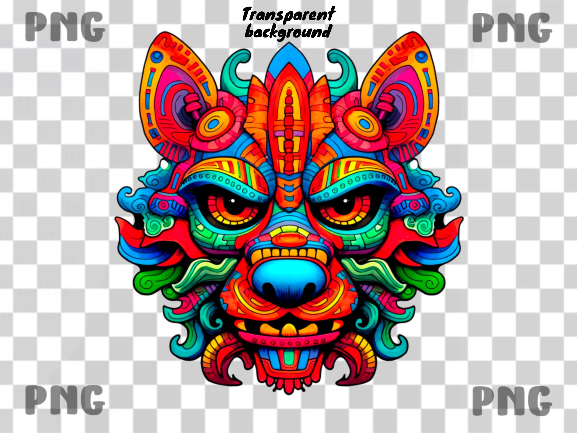 Aztec Png, Xolotl Aztec God, Aztec Design Clipart, Simple Aztec Design ...