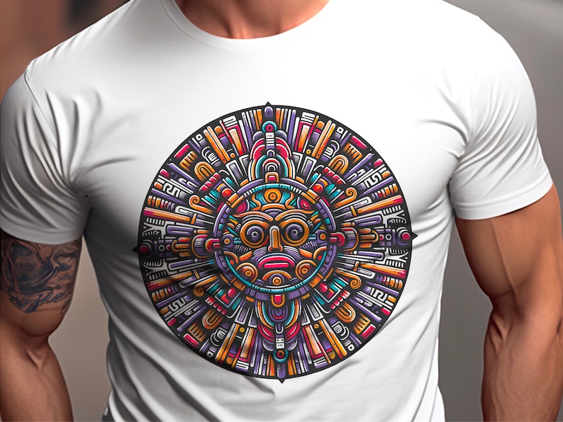 Azteca png Símbolo del sol azteca png Arte de diseño de patrón - Etsy ...