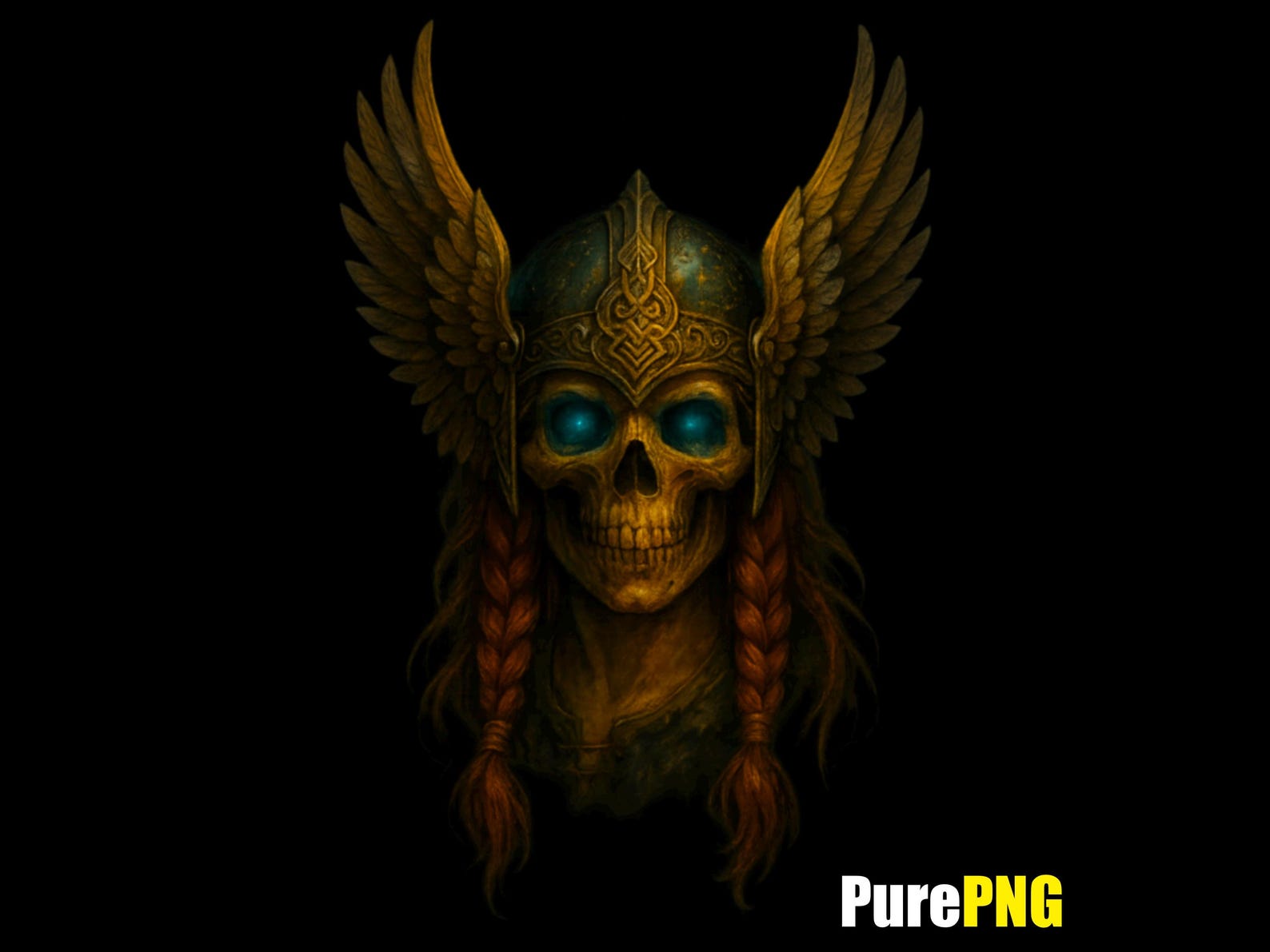 Valkyrie Skull PNG: Norse Warrior Woman Art (digital Download) - Etsy