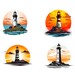 Lighthouse Svg Sublimation Design File for Commercial Use, Includes 4 ...