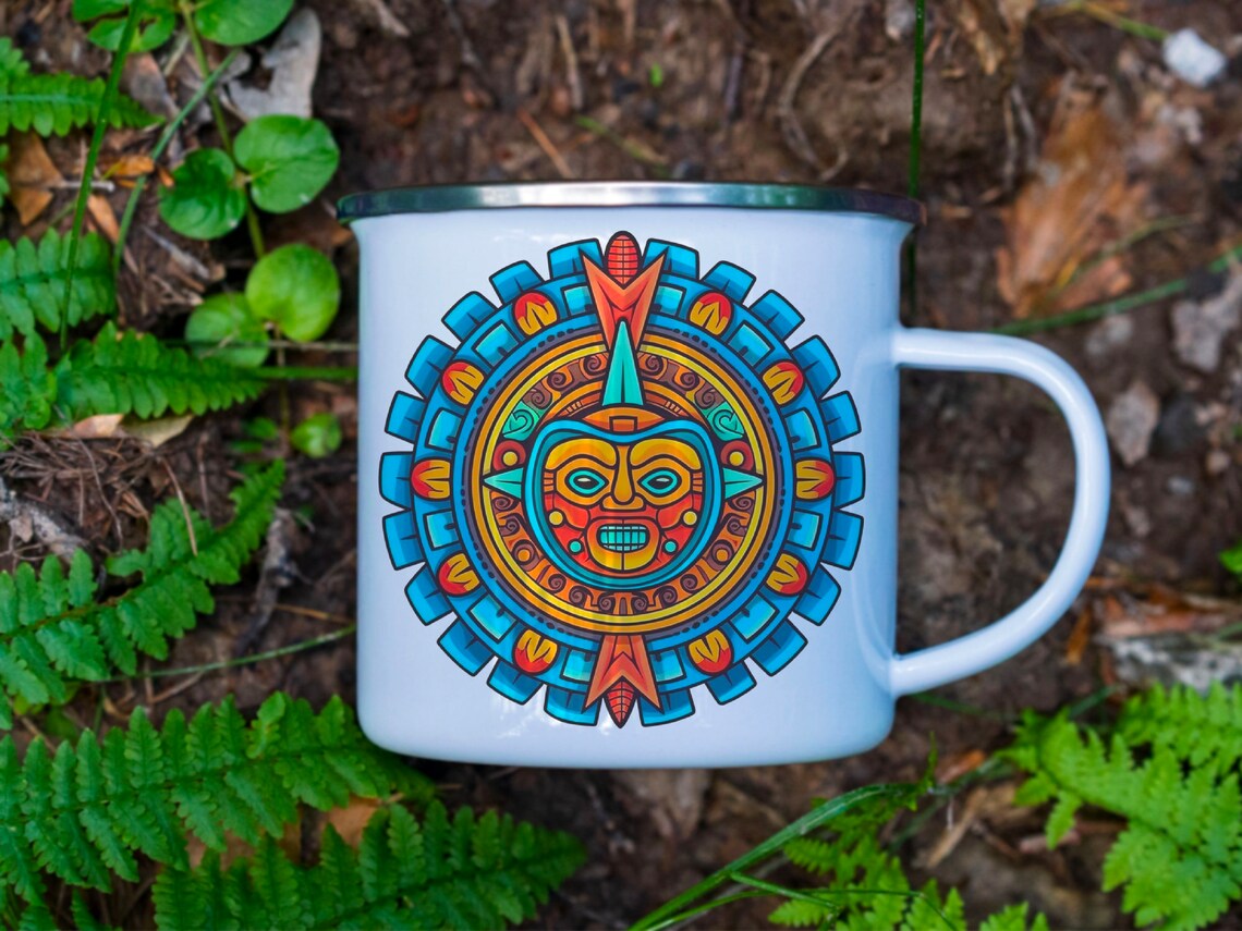 Escudo azteca png png azteca imágenes prediseñadas de diseño - Etsy España