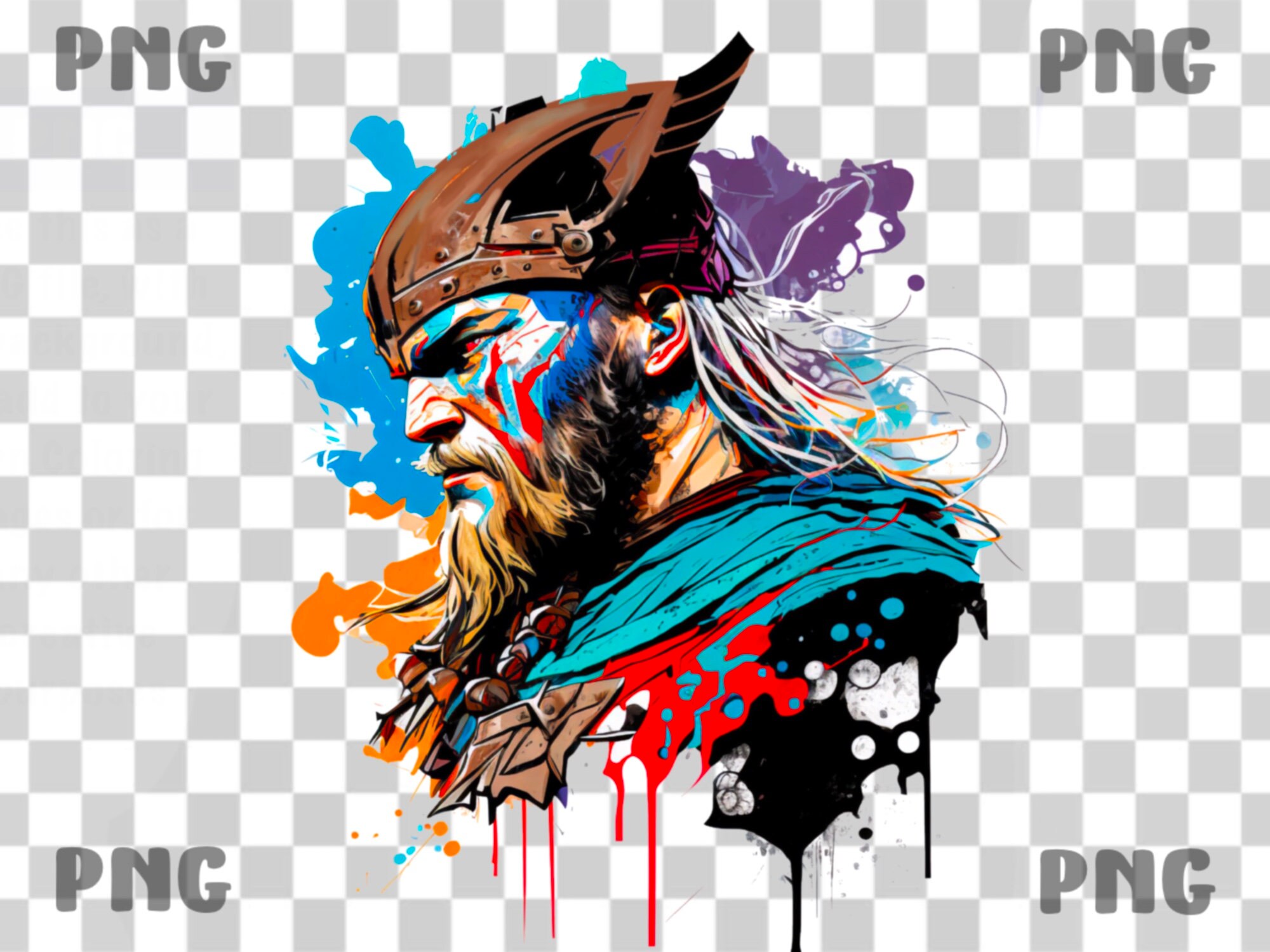 Thor Png Thor Clipart Thor Transparent Background Viking Png Digital ...