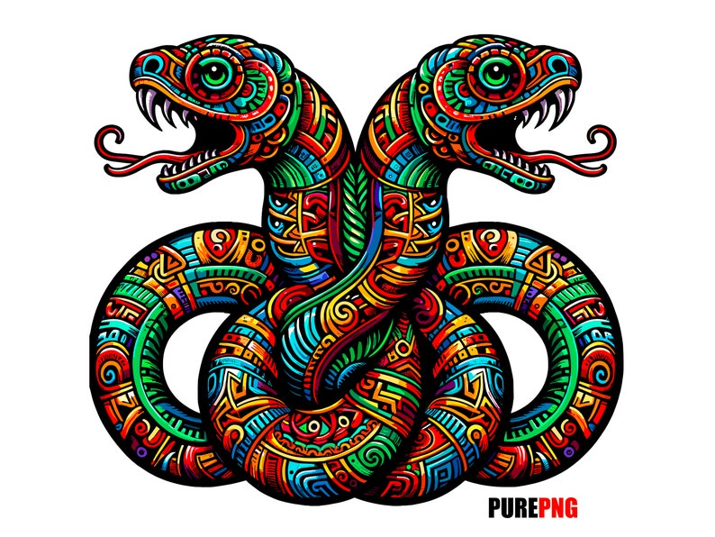 Aztec Png Aztec Dual Snake Png Aztec Clipart Pattern Design Art for ...