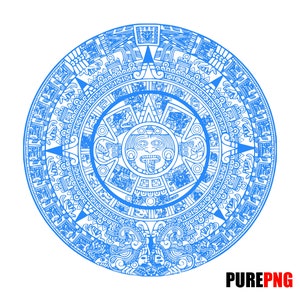 Aztec Png Blue Aztec Calendar Png, Aztec Clipart Design of Aztec ...
