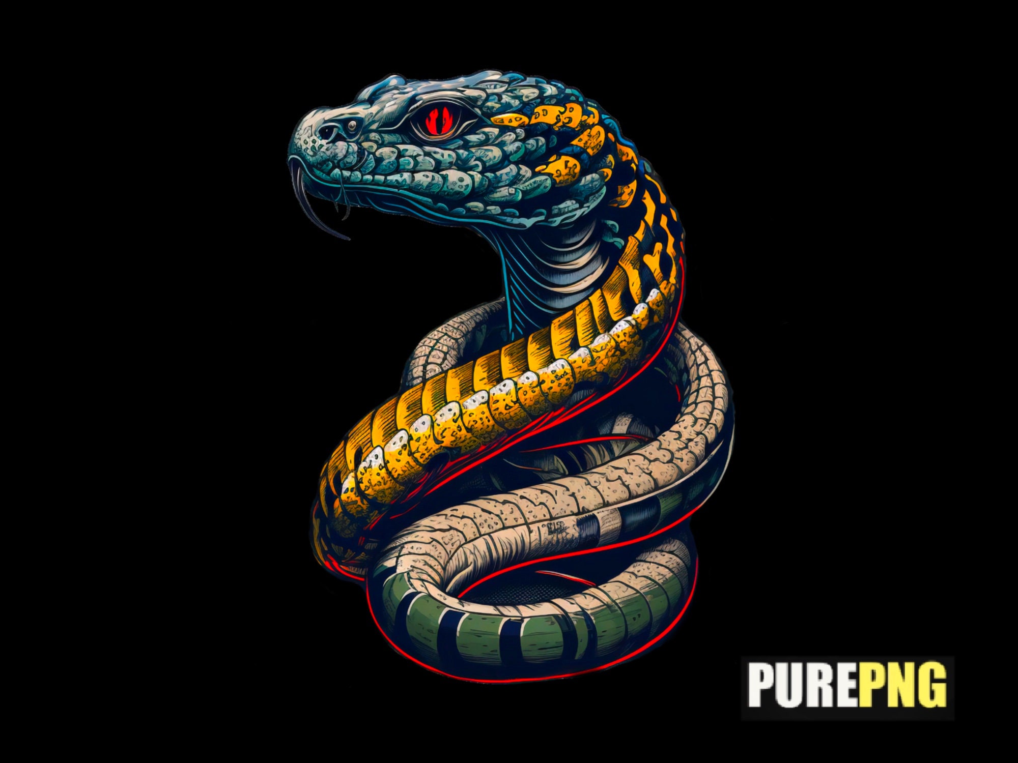 Snake PNG Snake Vector Art Snake Clipart Design for Snake Lovers Snake ...